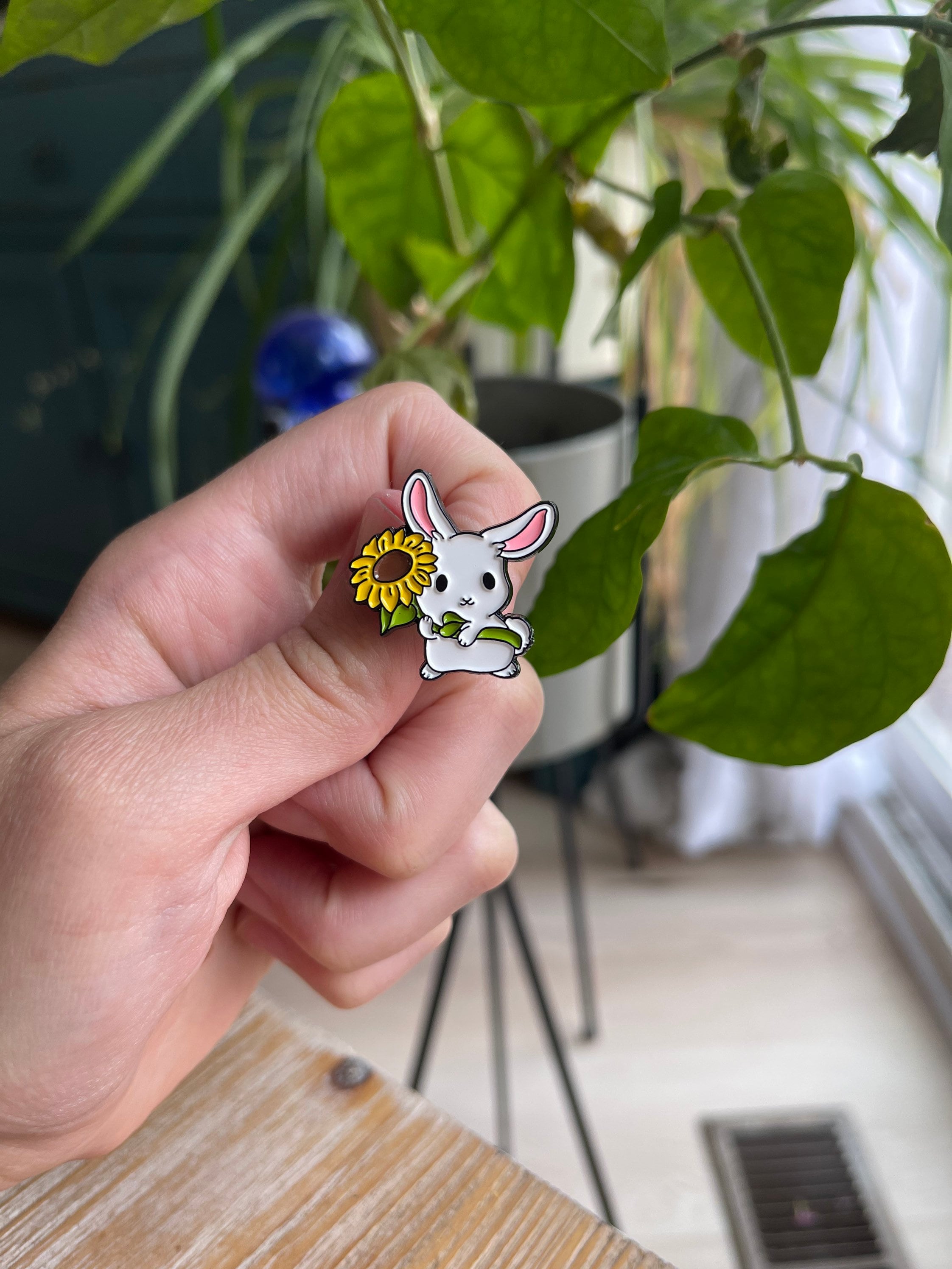 Kawaii Bunny Enamel Pins - Etsy