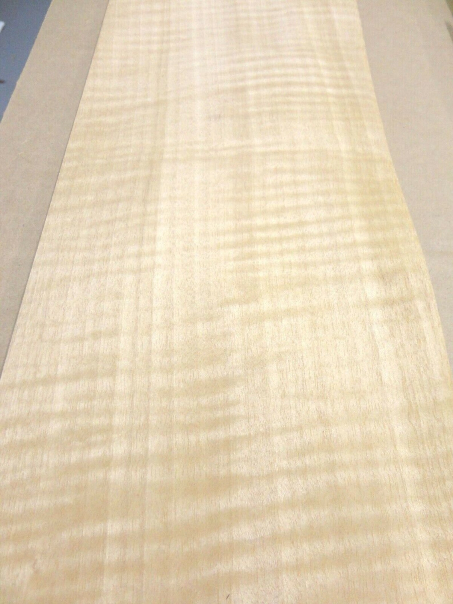 Anigre Figured Tiger Fiddleback Wood Veneer 6 X 86 Raw 1/42 Thickness ...