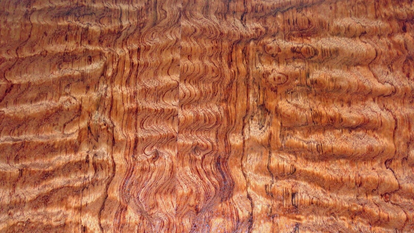 Bubinga Waterfall Figured Wood Veneer 7 X 6 With Wood Backer 1/25 AAA ...