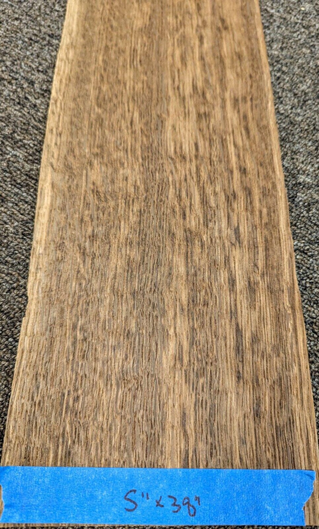 Oak Brown English Flake Figured Wood Veneer 5" X 38" Raw No Backing 1/ ...