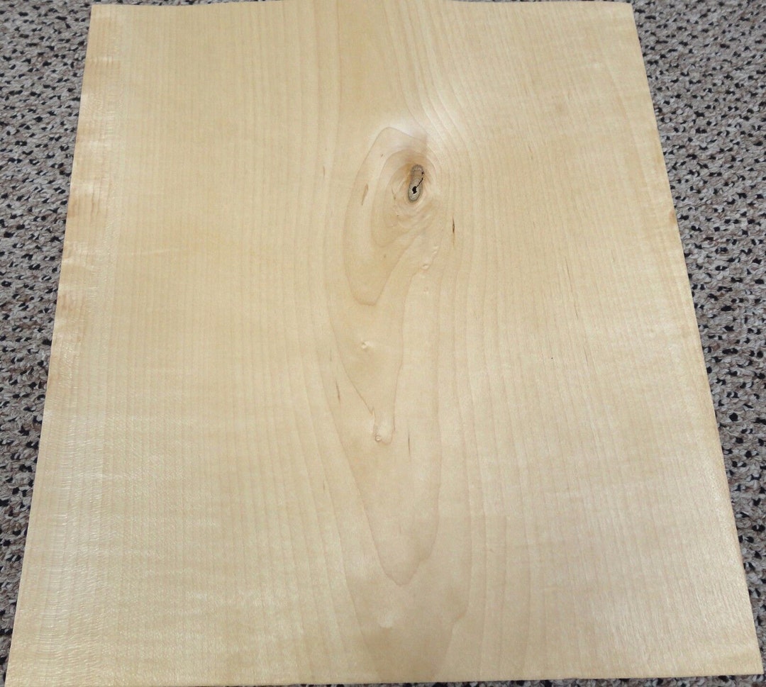 Maple Knotty Rustic Wood Veneer 10" X 13" Raw No Backing 1/42" Thick "a ...