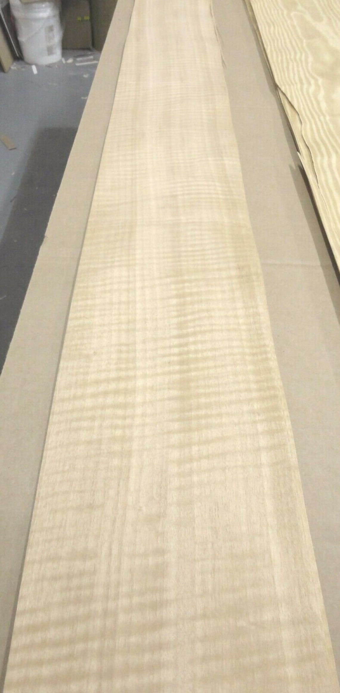 Anigre Figured Tiger Fiddleback Wood Veneer 6" X 109" Raw 1/42 ...