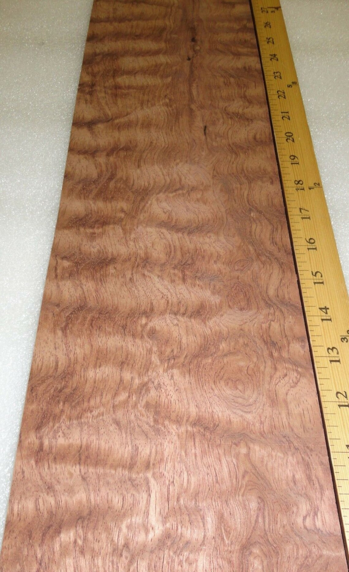 Bubinga Waterfall Quilted Figure Wood Veneer 5 X | Etsy