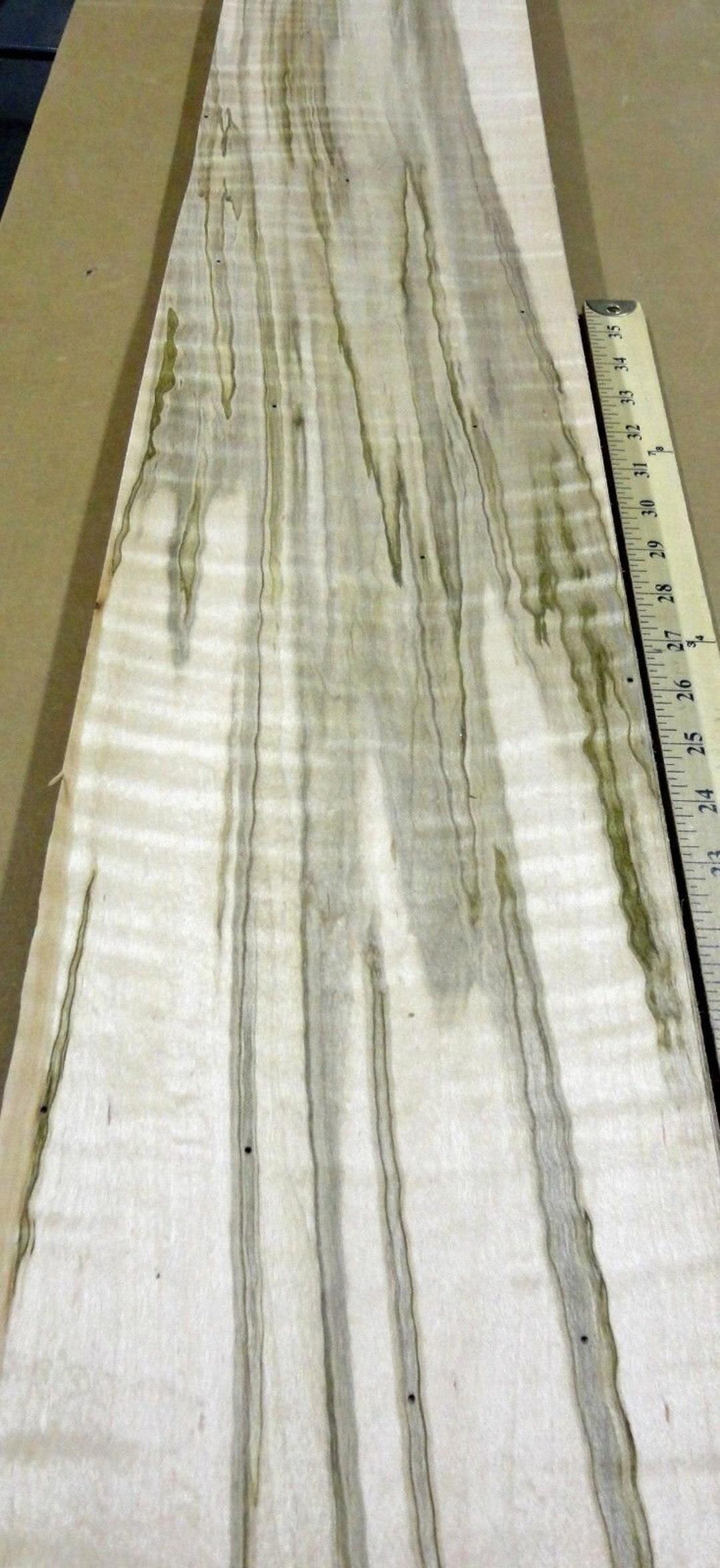Maple Spalted Wormy Figured Wood Veneer 7 X 120 - Etsy
