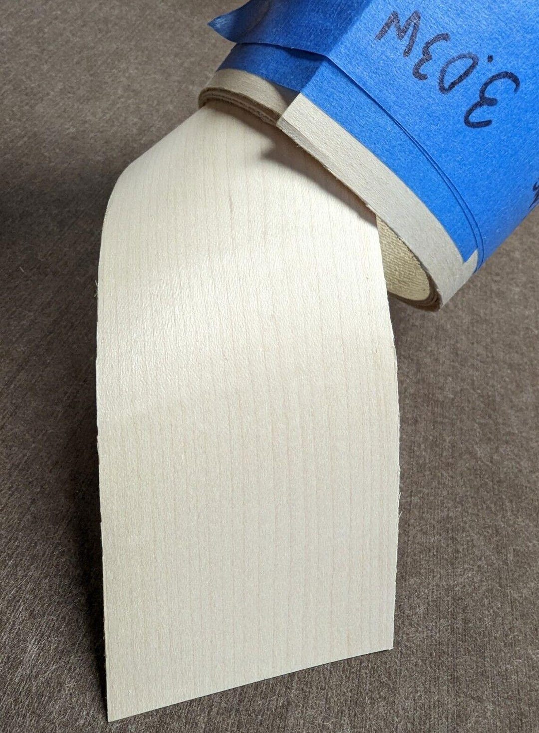 Maple Quarter Cut Wood Veneer Edgebanding Roll 3" X 72" With Preglued ...