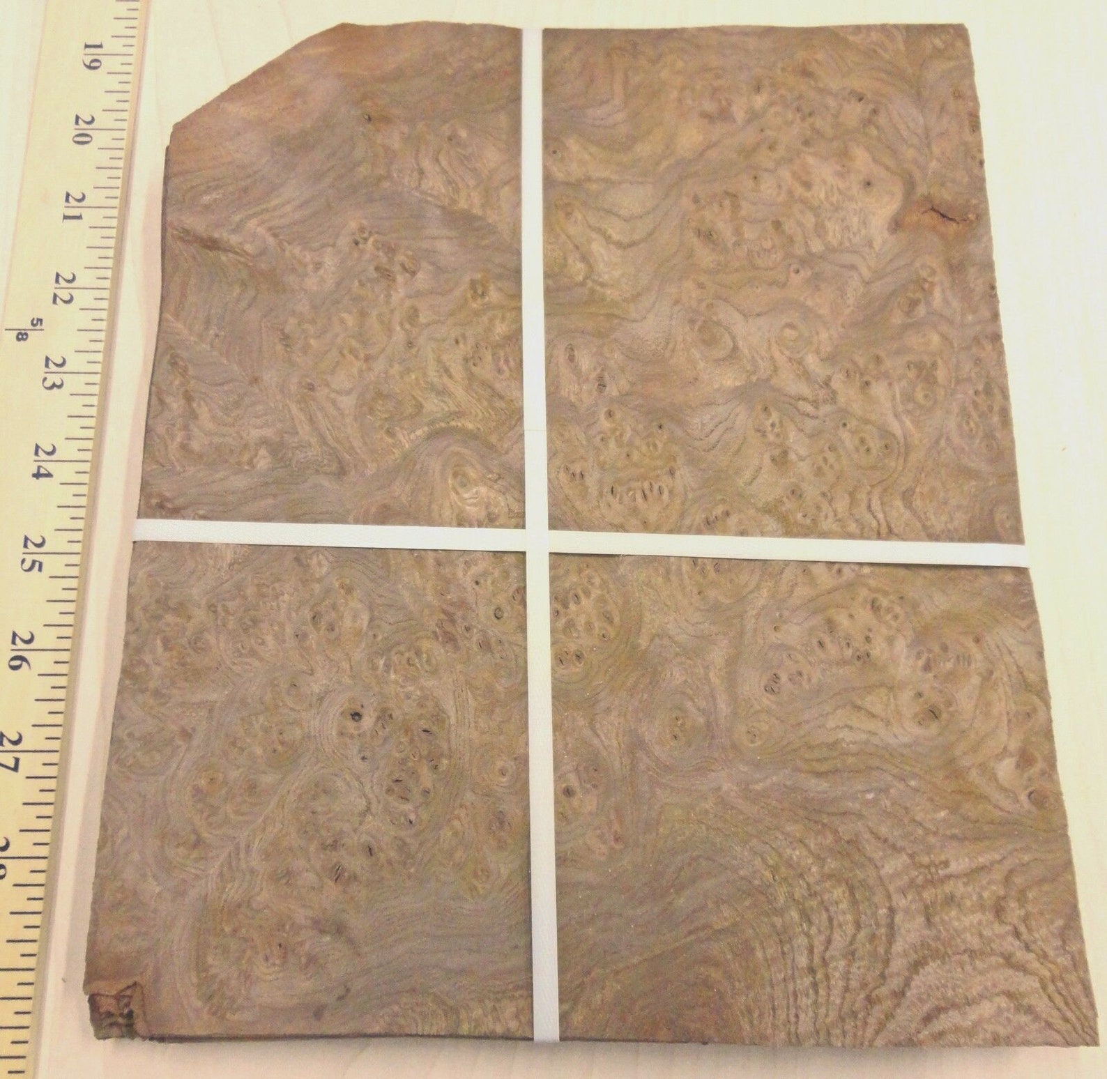 Carpathian Elm Burl Wood Veneer 9 X 10 With No - Etsy