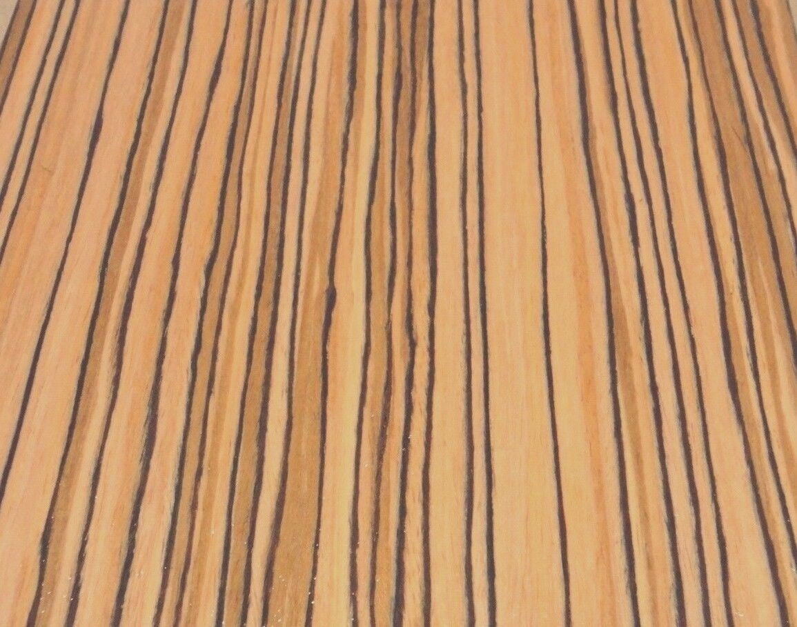 Zebrawood African Composite Wood Veneer 24 X 24 on Paper Backer 1/40 ...