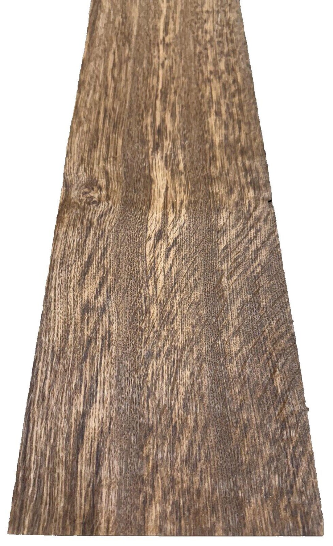 Oak Brown English Flake Tiger Figure 4.5" X 61" Raw With No Backing 1/ ...