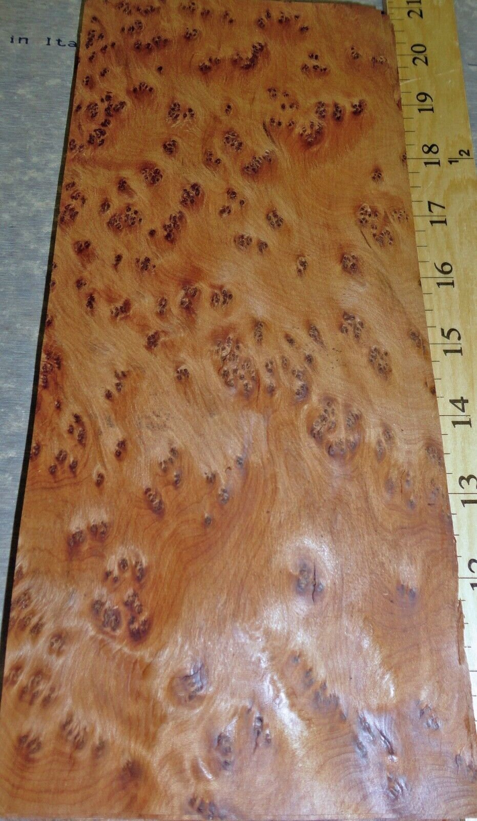 Thuya Burl Wood Veneer 4 X 10 Raw With No Backing | Etsy