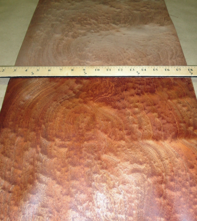 Sapele Pommele Figured Quilted Wood Veneer 15 X 65 | Etsy
