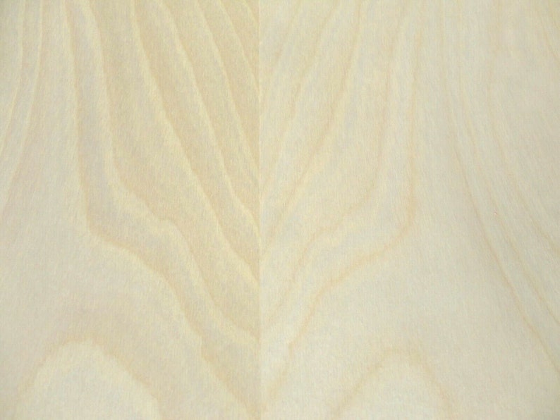 Birch White Wood Veneer 48" X 96" With Peel and Stick PSA Adhesive 1/40 ...