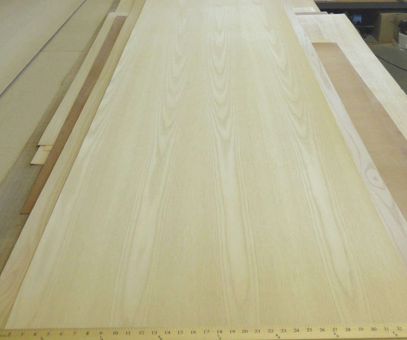 Ash Wood Veneer 33 X 95 With Phenolic Backer HPL Plastic Laminate 1/20 ...