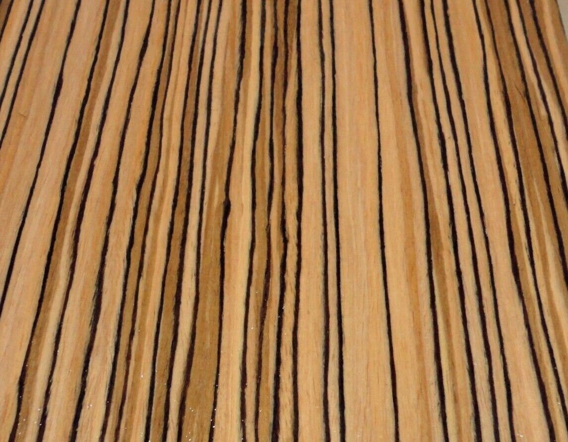 Zebrawood African Composite Wood Veneer 24 X 24 on Paper Backer 1/40 ...