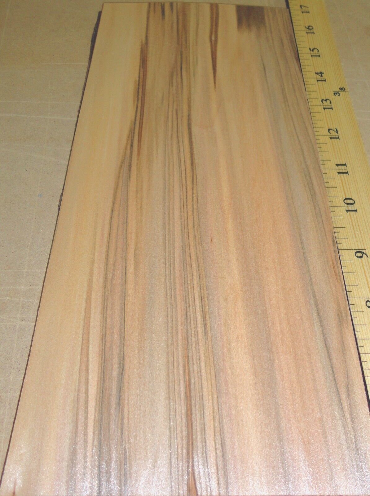 Red Gum Wood Veneer 5.5 X 12 Raw No Backing 1/42 Thickness a Grade ...