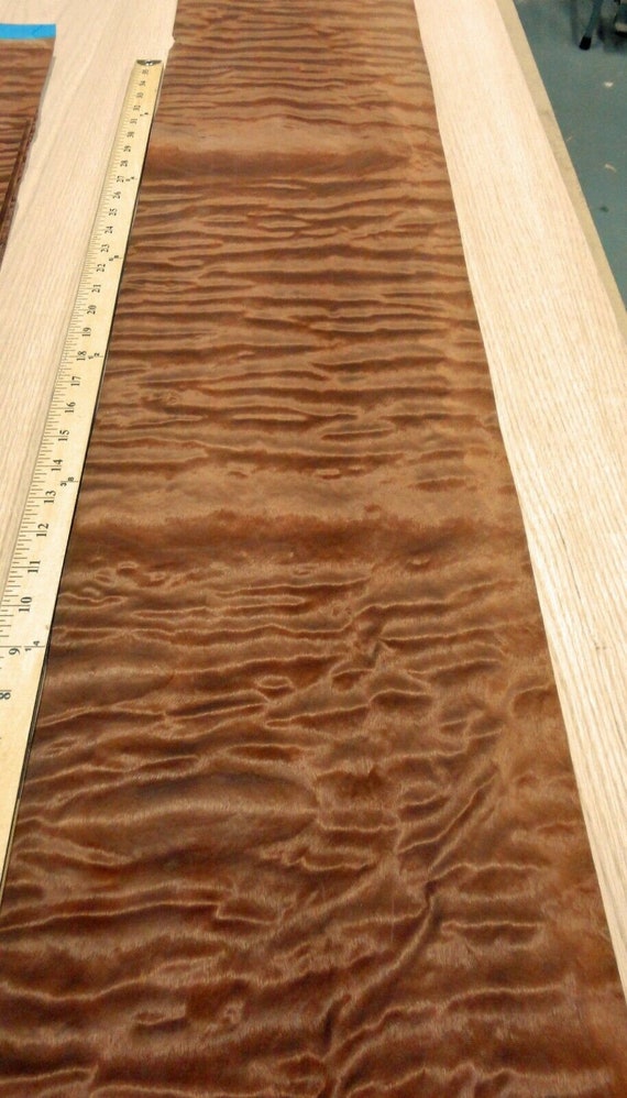 Wood Carving & Whittling Makore Pommele Quilted Figured wood veneer raw ...