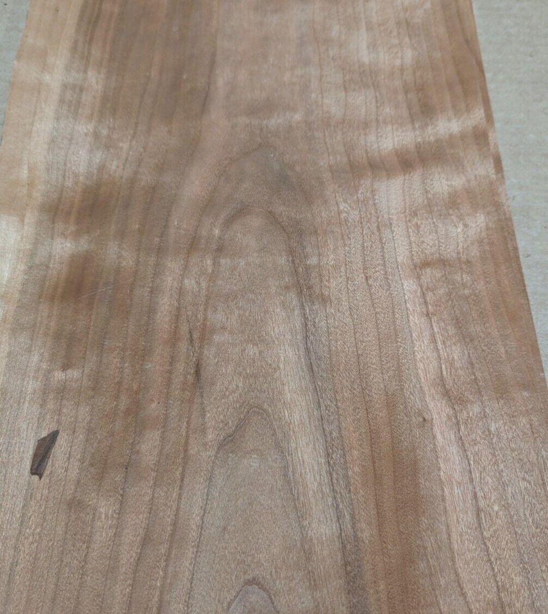 Cherry Figured Ropey Curly Quilted Wood Veneer 10" X 23" Raw No Backing ...