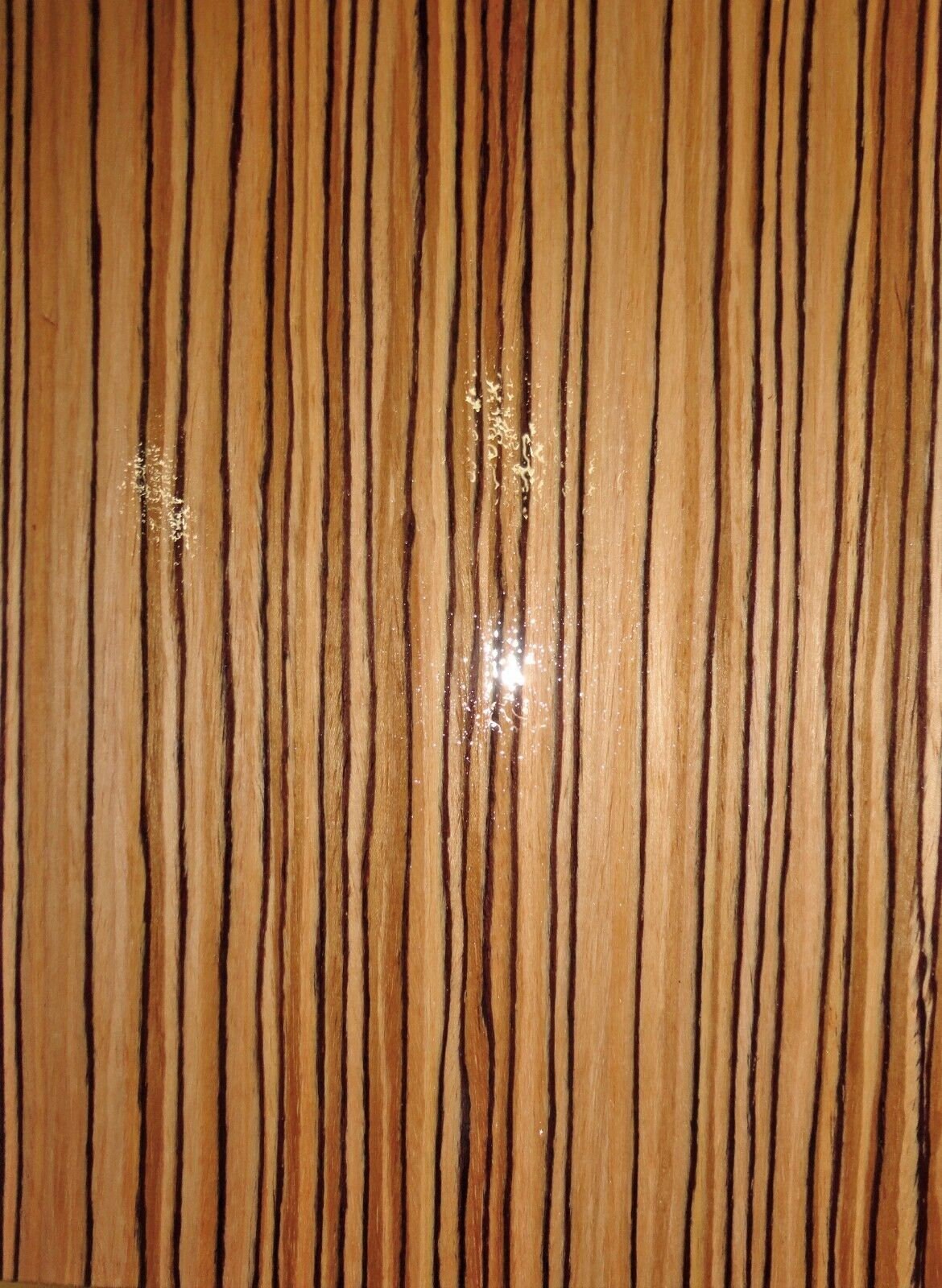 African Zebrawood Composite Prefinished Wood Veneer 8" X 10" With Paper ...