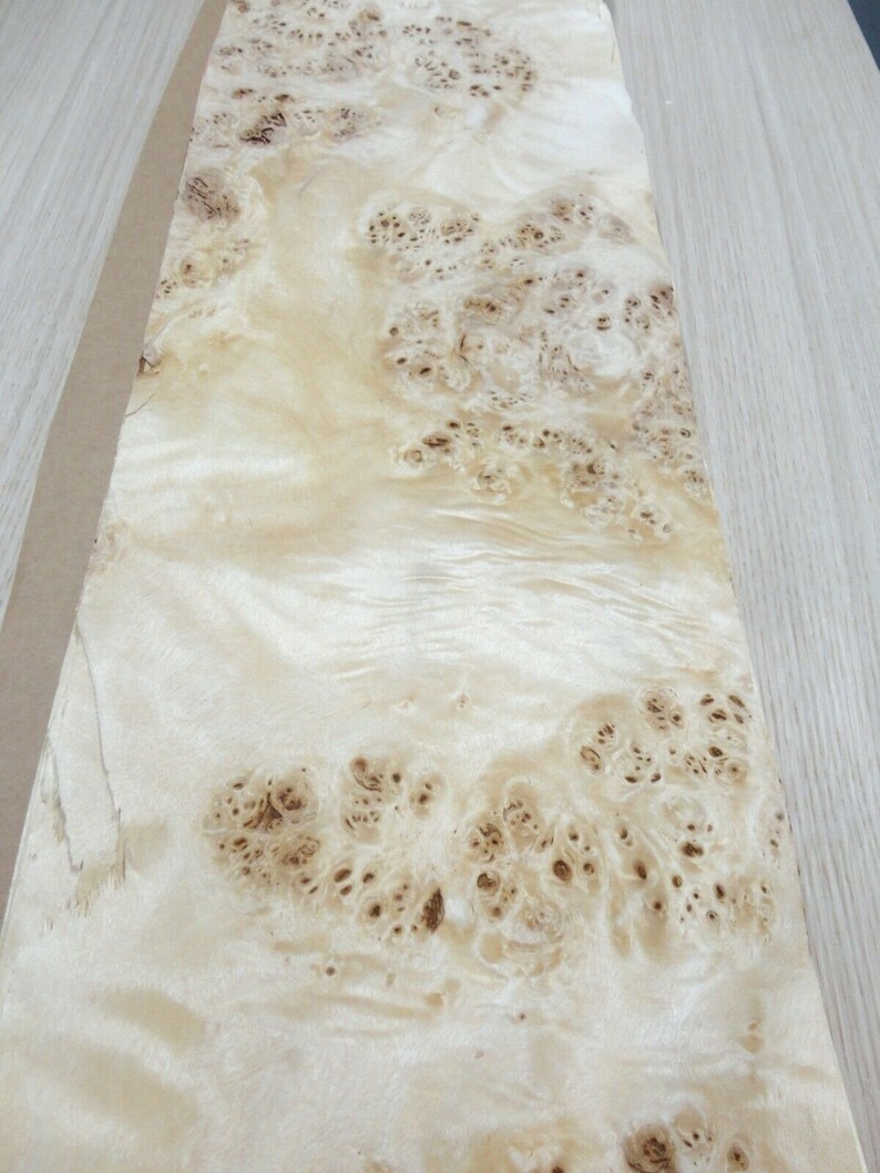 Mappa Burl Wood Veneer 7 X 37 Raw With No Backing | Etsy
