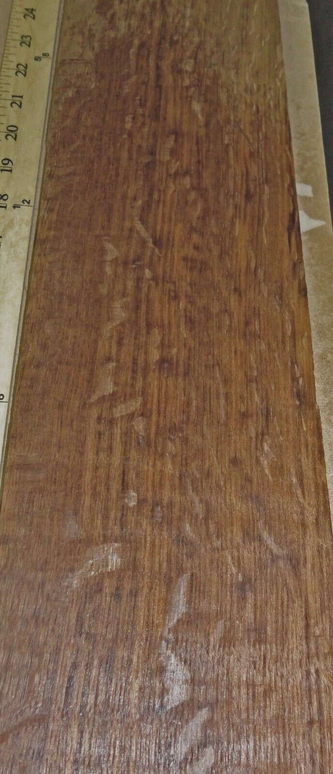 Oak Brown English Tiger Flake Wood Veneer 5" X 83" Raw 1/42" Thickness ...