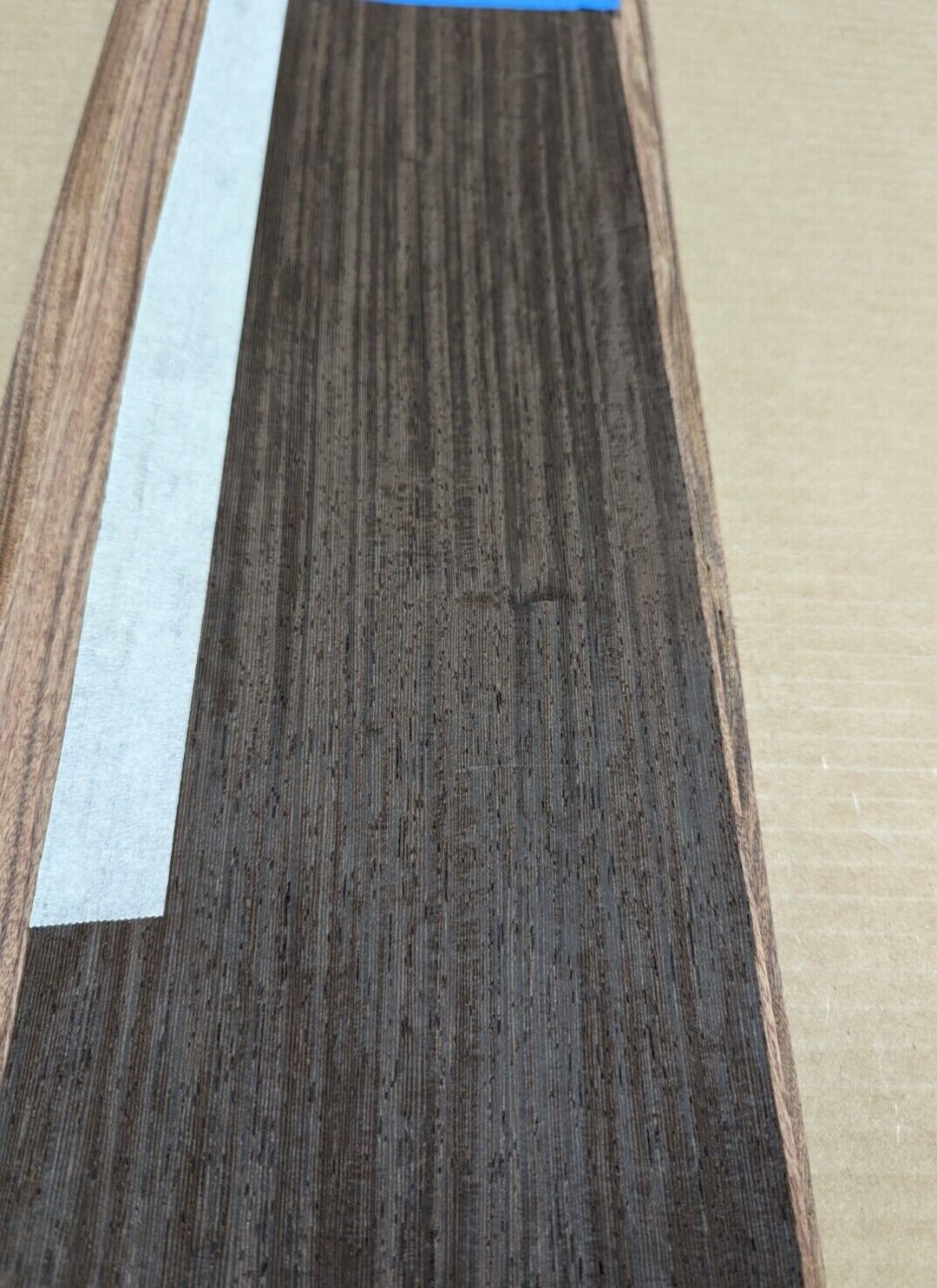 Wenge African Quarter Cut Wood Veneer 7" X 31" Raw No Backing 1/42 ...