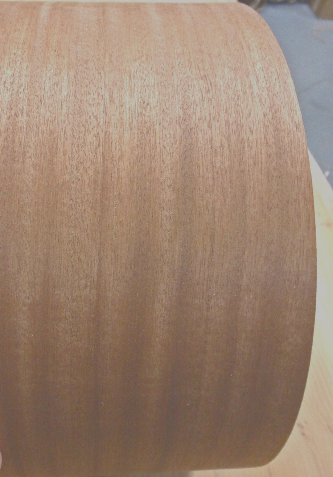 Sapele Ribbon Mahogany Wood Veneer Edgebanding 7" X 102" With Preglued ...