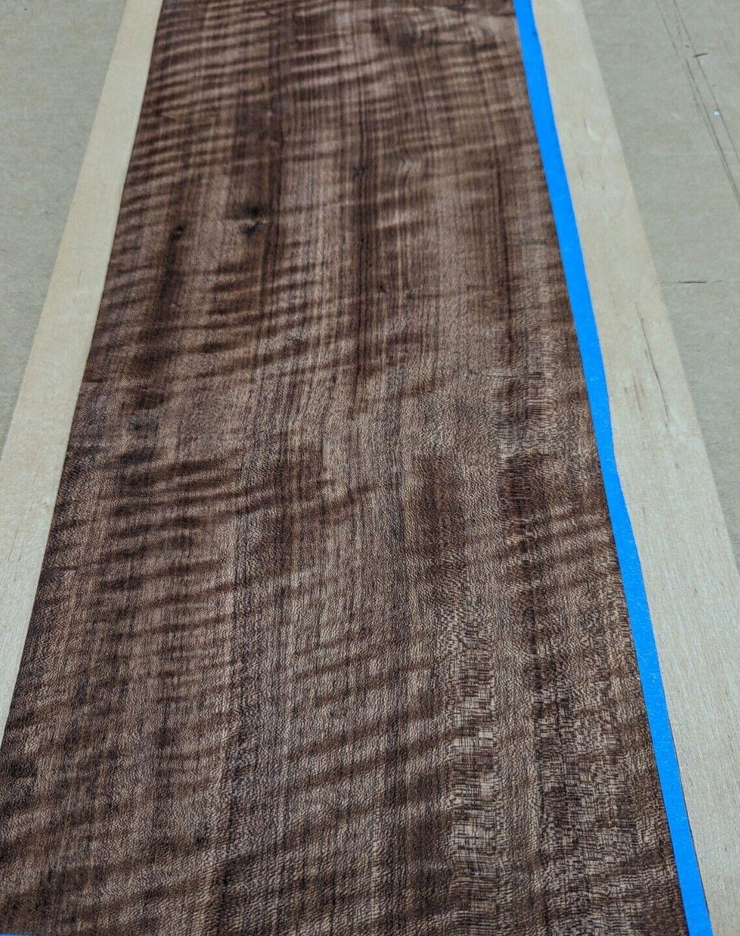 Makore Figured Wood Veneer 10" X 66" Raw No Backing 1/42" Thickness AAA ...