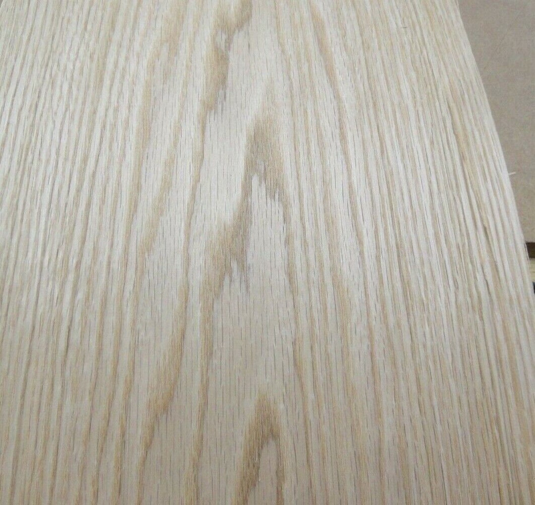 Red Oak Wood Veneer Sheet 10" X 41" Raw No Backer 1/42" Thickness A ...