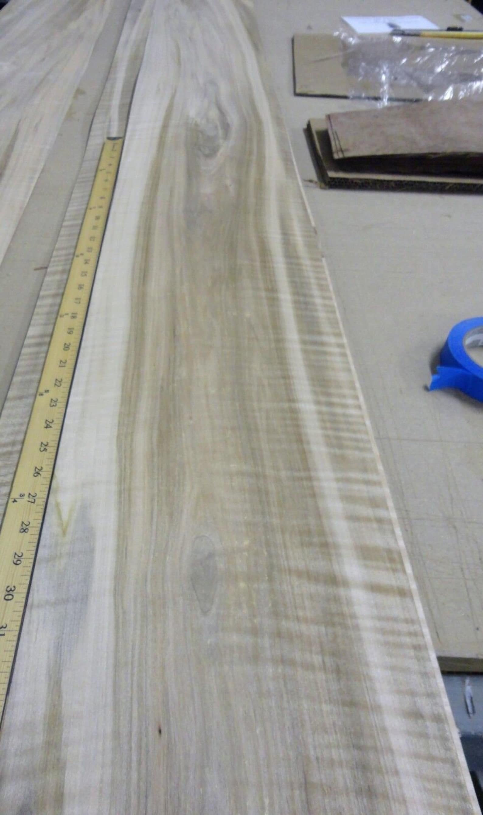 Spalted Ambrosia Wormy Maple Figured Fiddleback Wood Veneer - Etsy