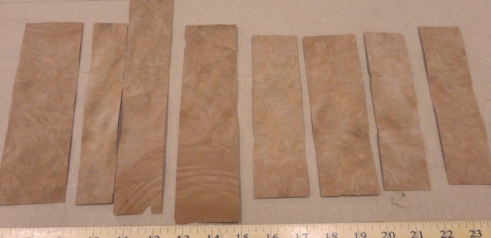 Madrone Burl Wood Veneer Sample Pack 8 Pieces average - Etsy