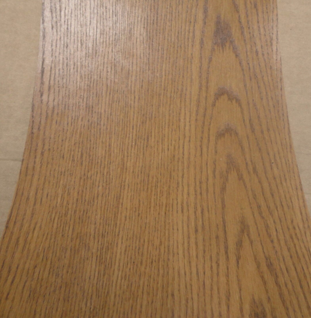 Red Oak Stained Prefinished Wood Veneer Sheet 10" X 21" With PSA Peel ...