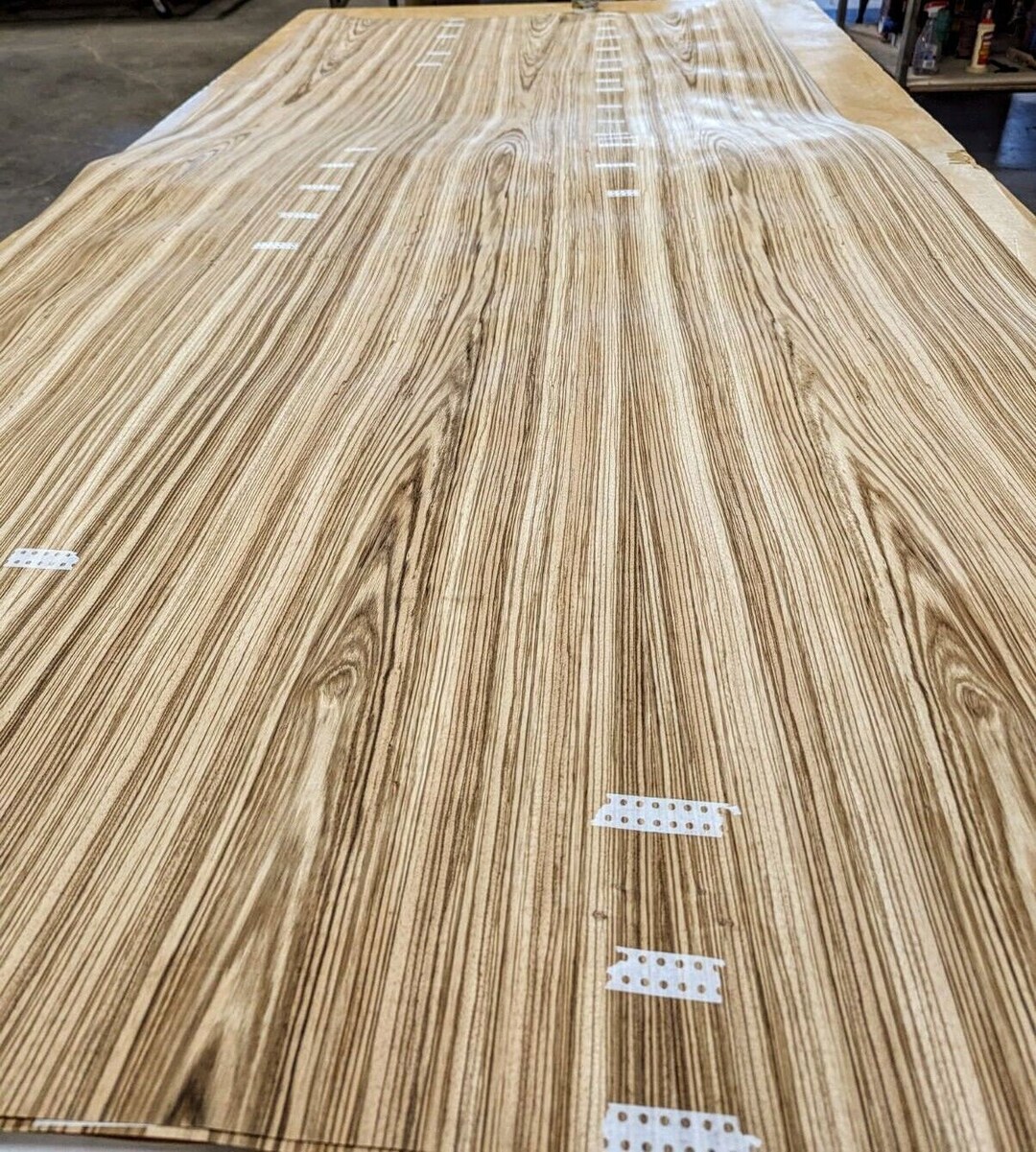 Zebrawood African Genuine Wood Veneer 48" X 108" With Paper Backer 1/40 ...