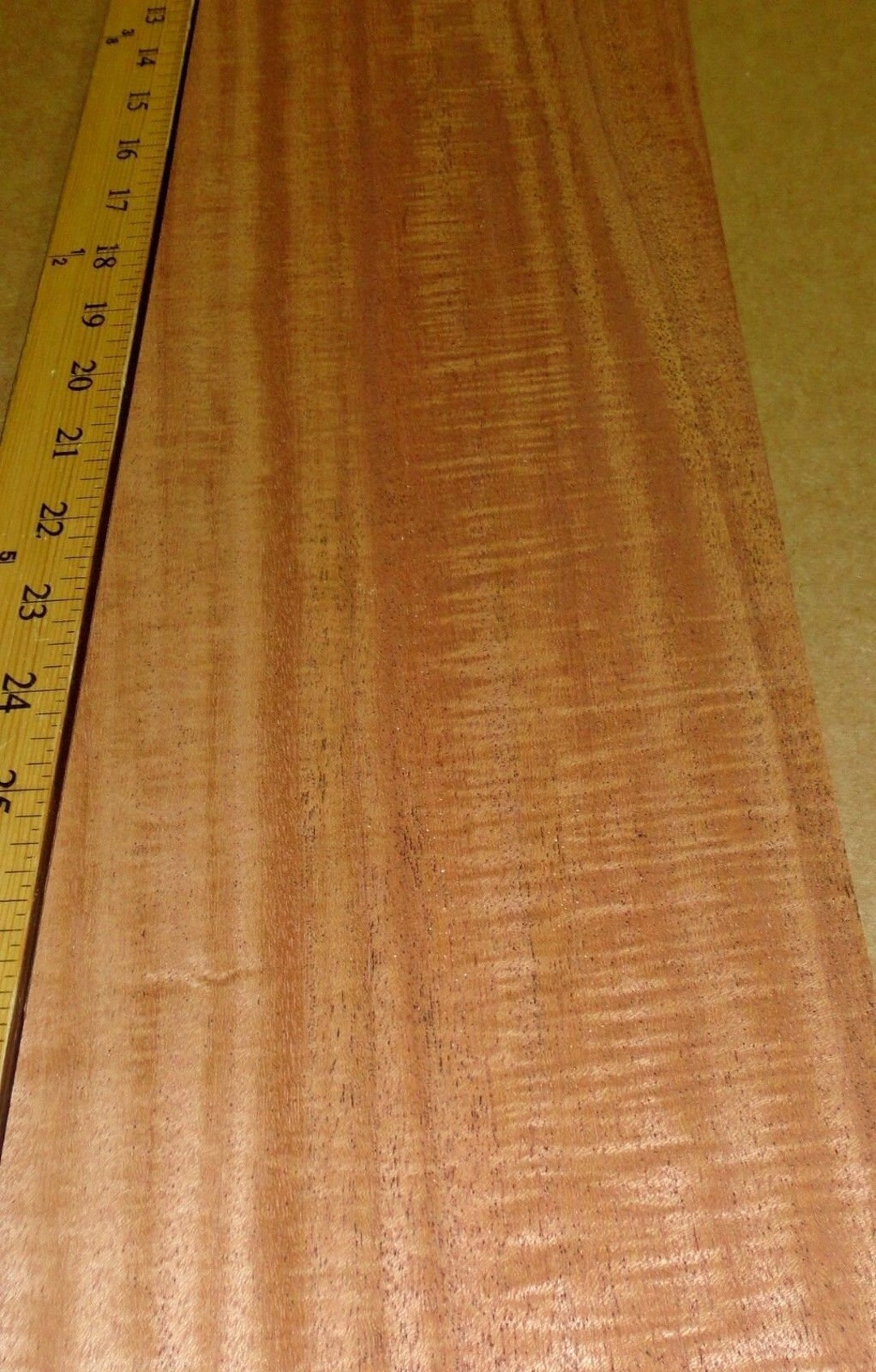 Caoba Sapeli de Honduras Chapa de madera figurada 6 x 23 cruda sin ...