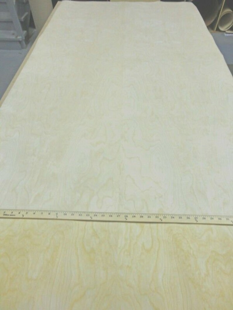 Birch White Wood Veneer 24 X 96 With Peel and | Etsy