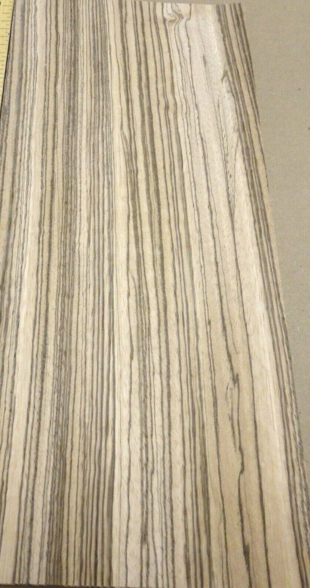 Zebrawood Wood Veneer 5.5" X 12" Raw No Backing 1/42" Thickness A Grade ...