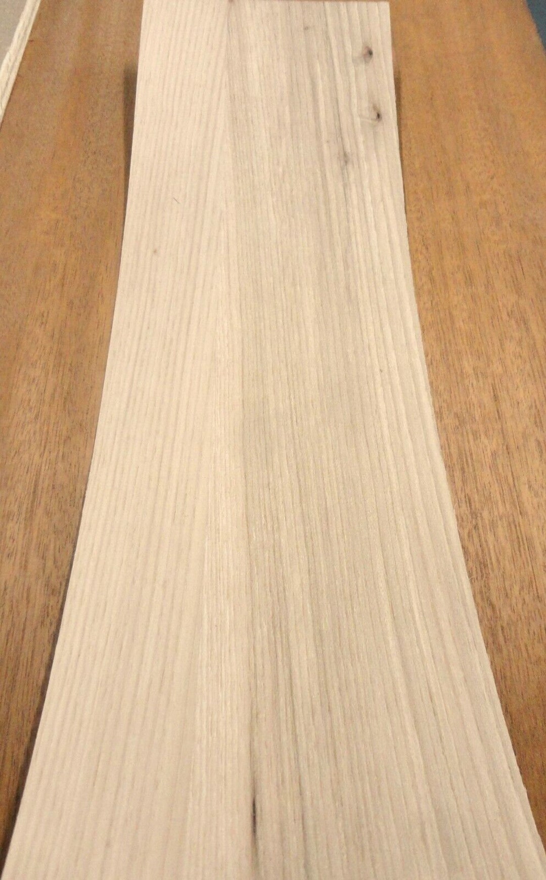 Hickory Rustic Planked Knotty Pecan Wood Veneer 5" X 16" on Paper ...