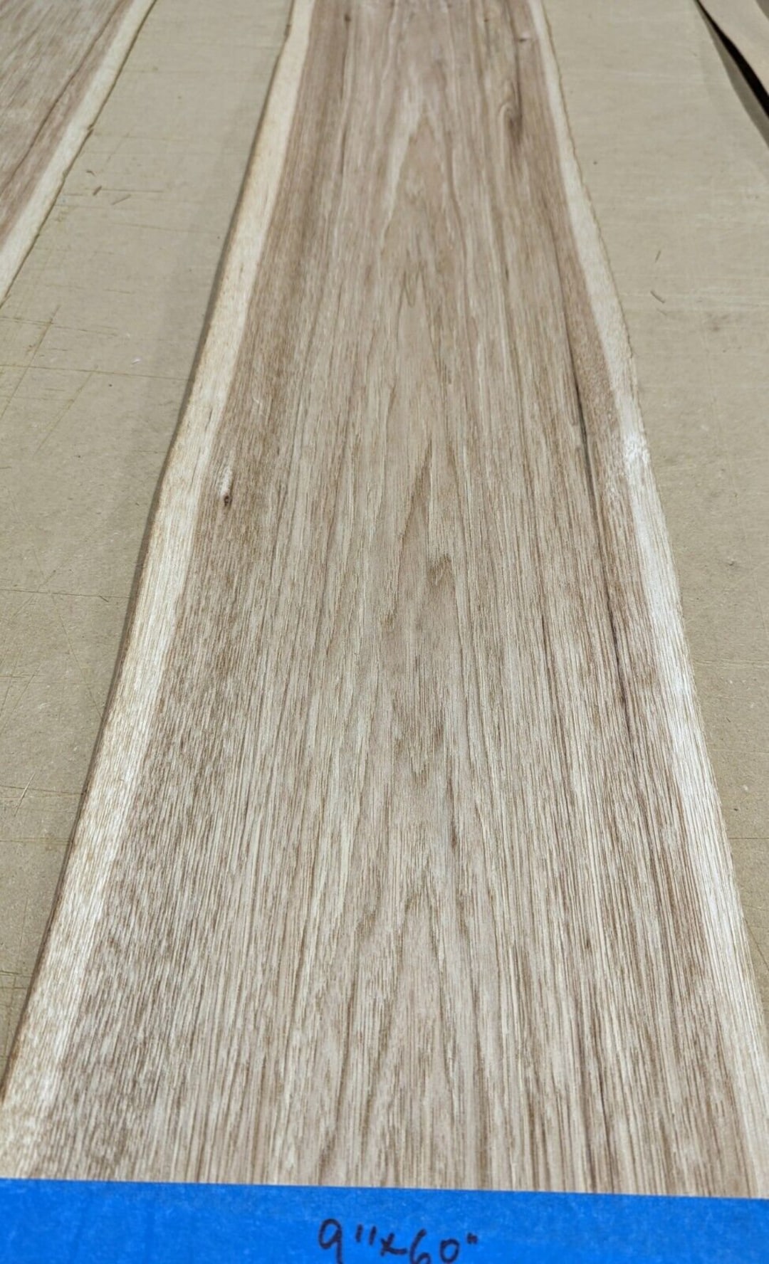 Hickory Pecan Wood Veneer Sheet 9" X 60" Raw No Backing 1/24" Special ...