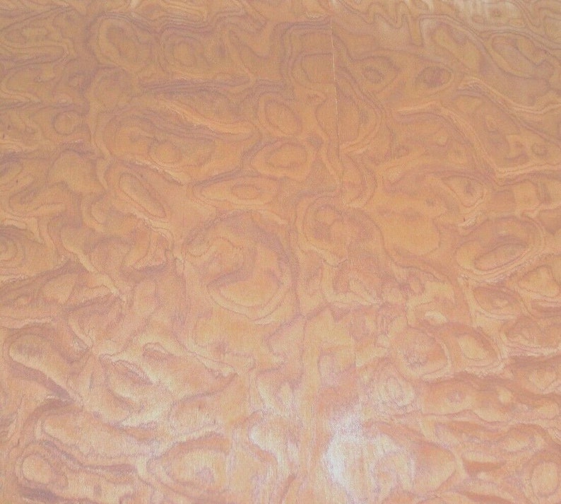 Sapele Pommele Figured Quilted Burl Composite Wood Veneer 4" X 24" Raw ...