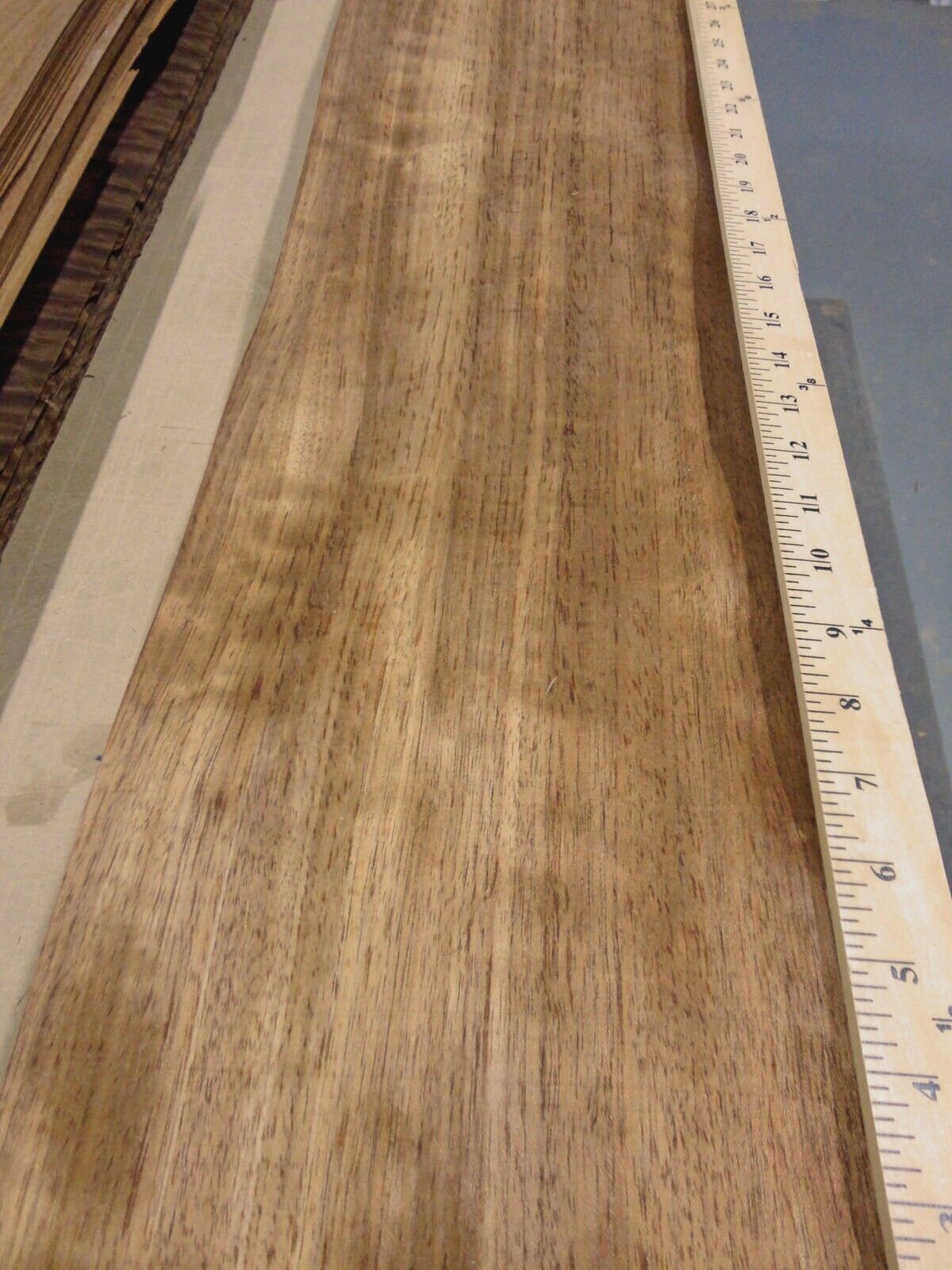 African Etimoe mild Figure Wood Veneer 9 X 120 - Etsy