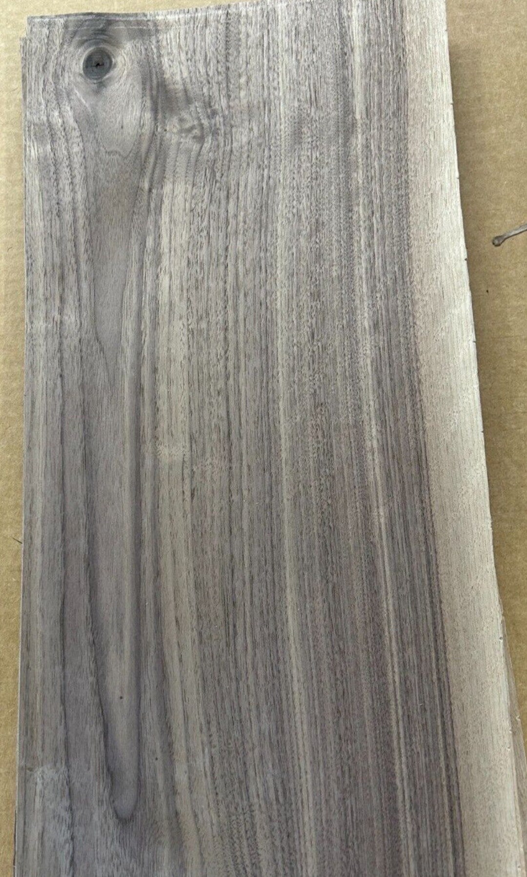 Walnut Quarter Cut Wood Veneer 9" X 21" Raw No Backing 1/42" Thickness ...