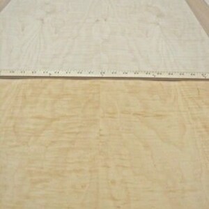 Curly Maple Figured Tiger Wood Veneer 24" X 96" With PSA Adhesive AAA ...