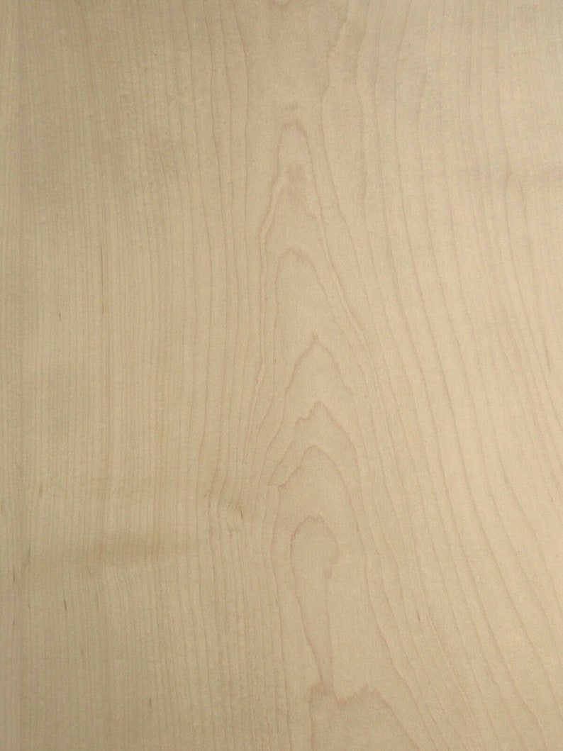 Maple Finished Wood Veneer Sheet 24 X 24 on Wood Backer 1/25 - Etsy