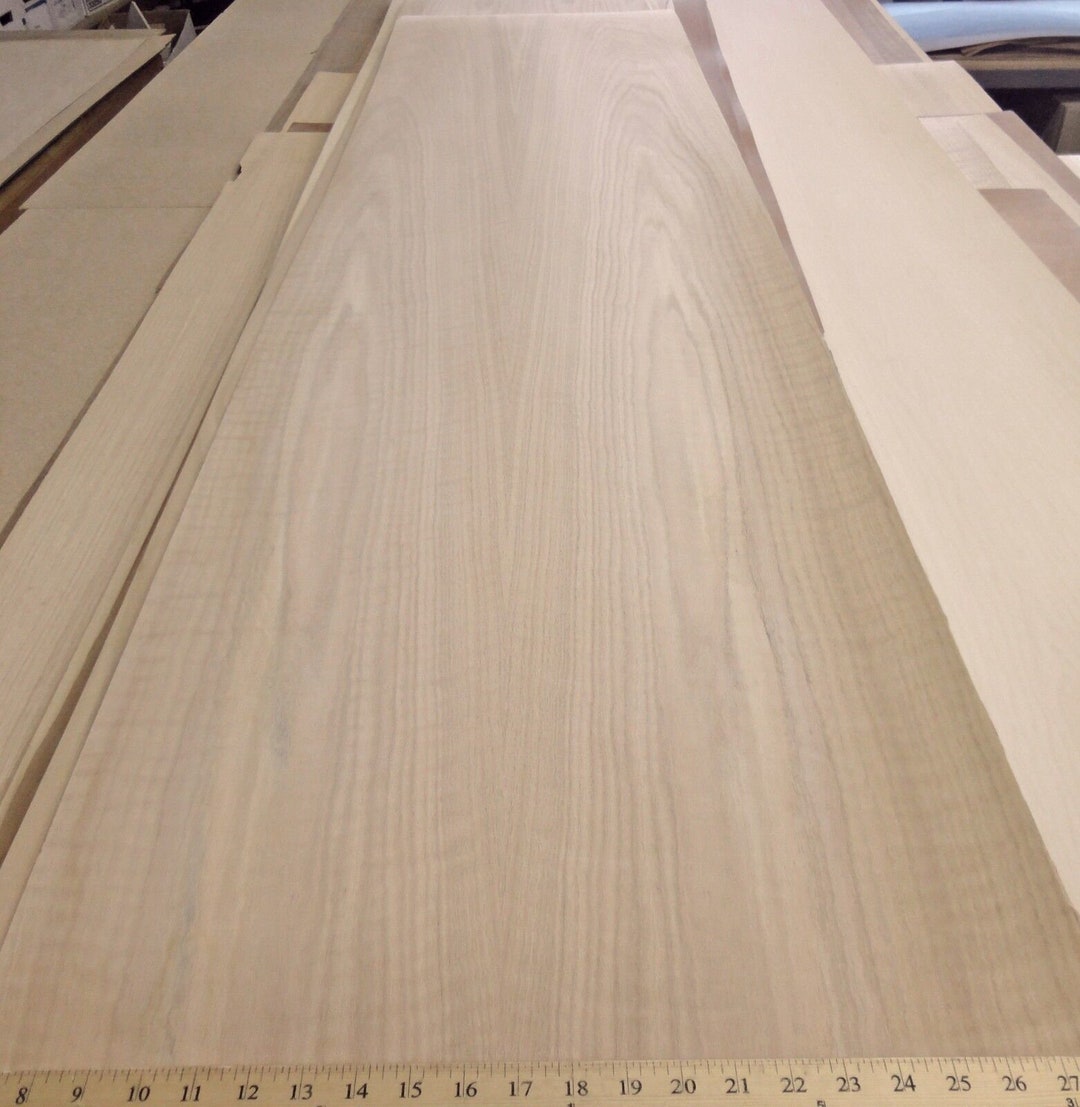 Red Oak Figured Wood Veneer 22" X 83" With Phenolic Backer (HPL Backer ...