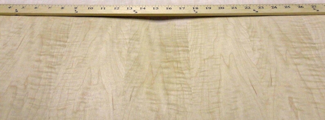 Maple Curly Figured Tiger Wood Veneer 24 X 48 With | Etsy