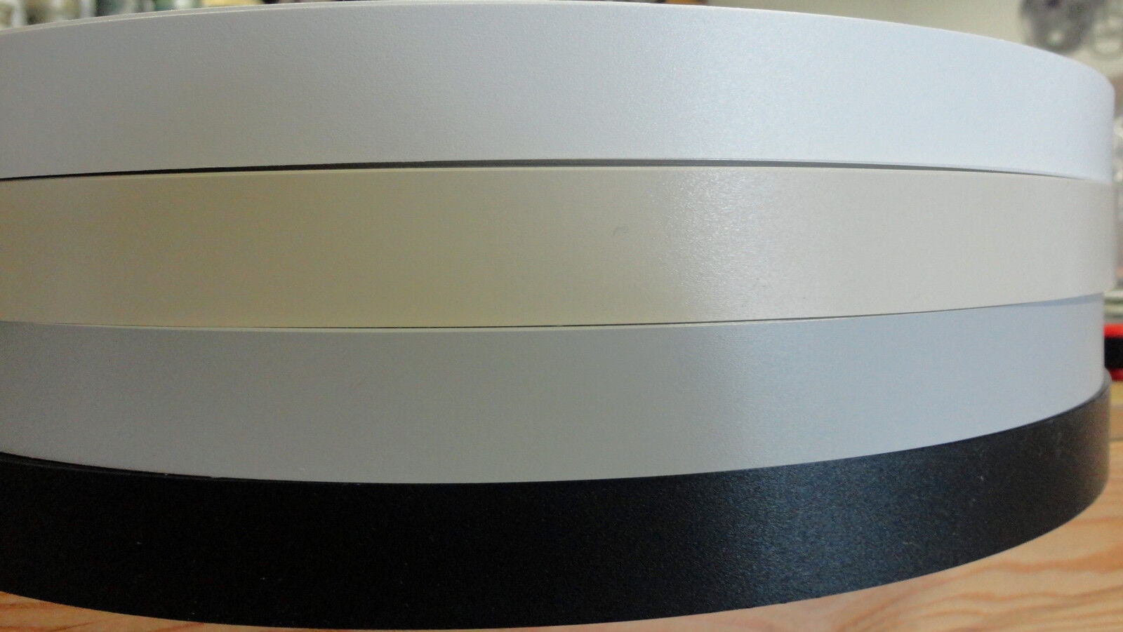 White/almond/black/fog Gray/folkstone PVC Edgebanding in 15/16 X 120 ...