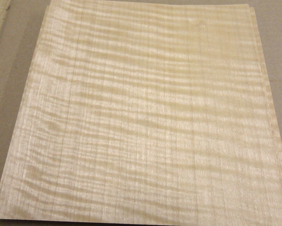 Anigre Figured Fiddleback Wood Veneer 6" X 6" With No Backing Raw 1/42 ...