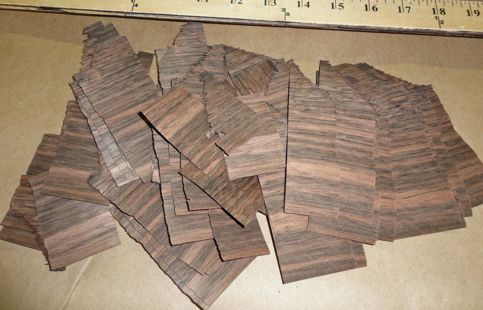 Macassar Ebony Wood Veneer Sample Pack Raw No Backing | Etsy