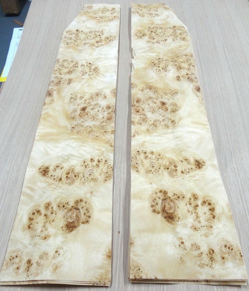 Mappa Burl Wood Veneer 7 X 37 Raw With No Backing - Etsy