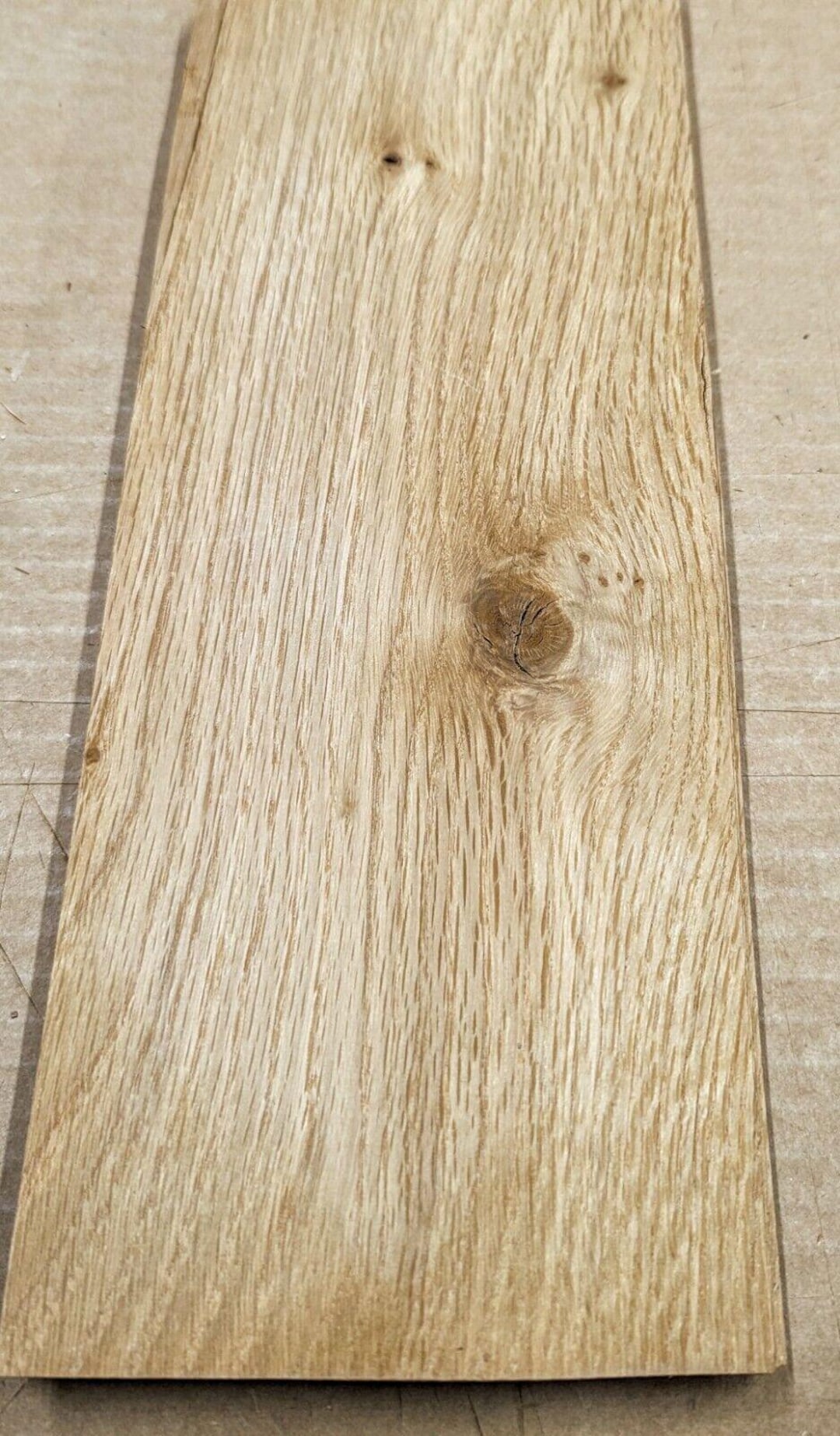 Oak White Knotty Wood Veneer 5" X 14" Raw No Backing 1/32" Thickness A ...