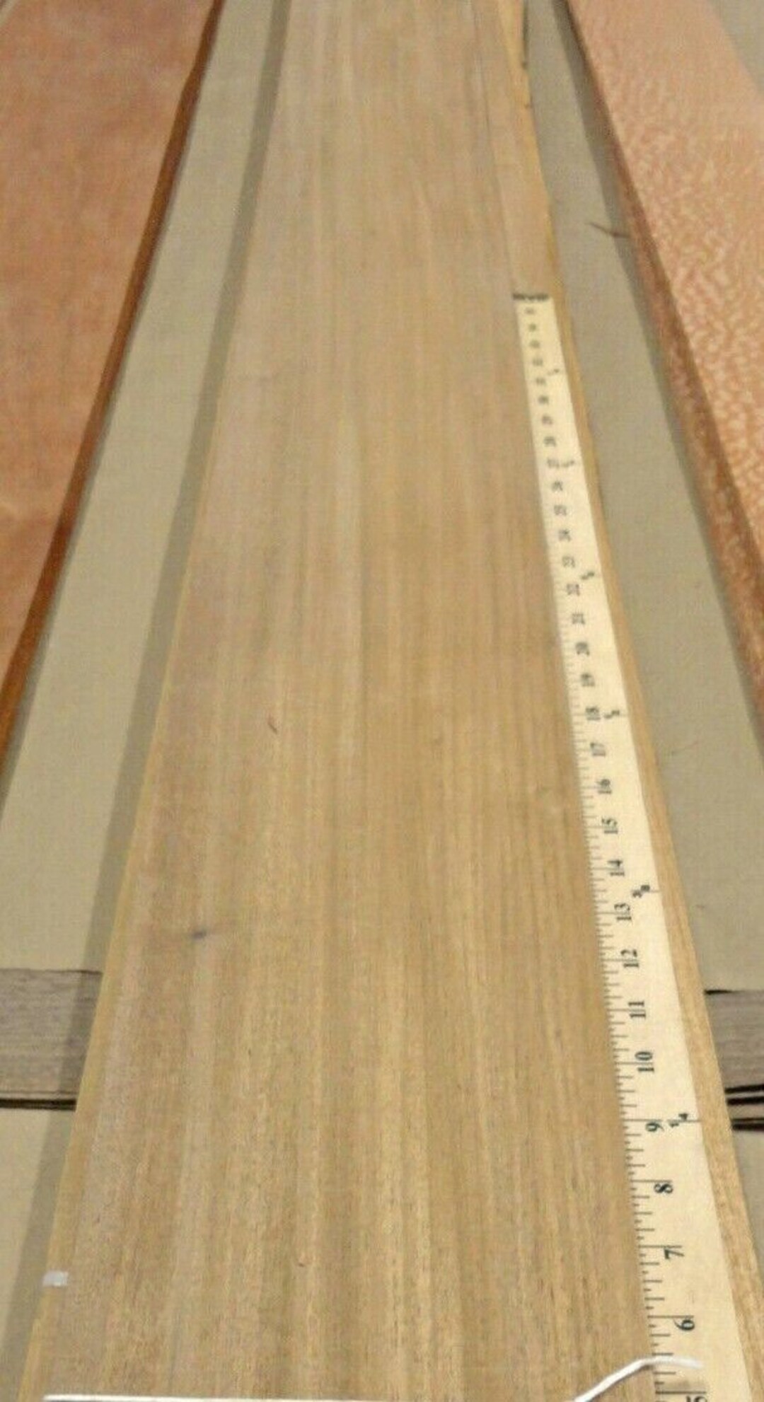 Teak Brazilian Freijo Wood Veneer 5" X 118" Raw No Backing 1/42 ...