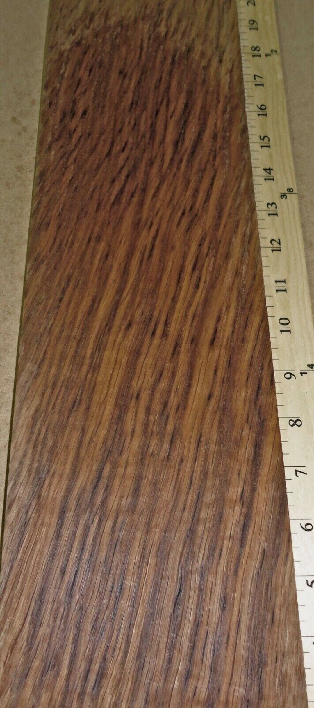 Oak English Brown Tiger Figure Wood Veneer 5" X 91" Raw No Back 1/42 ...